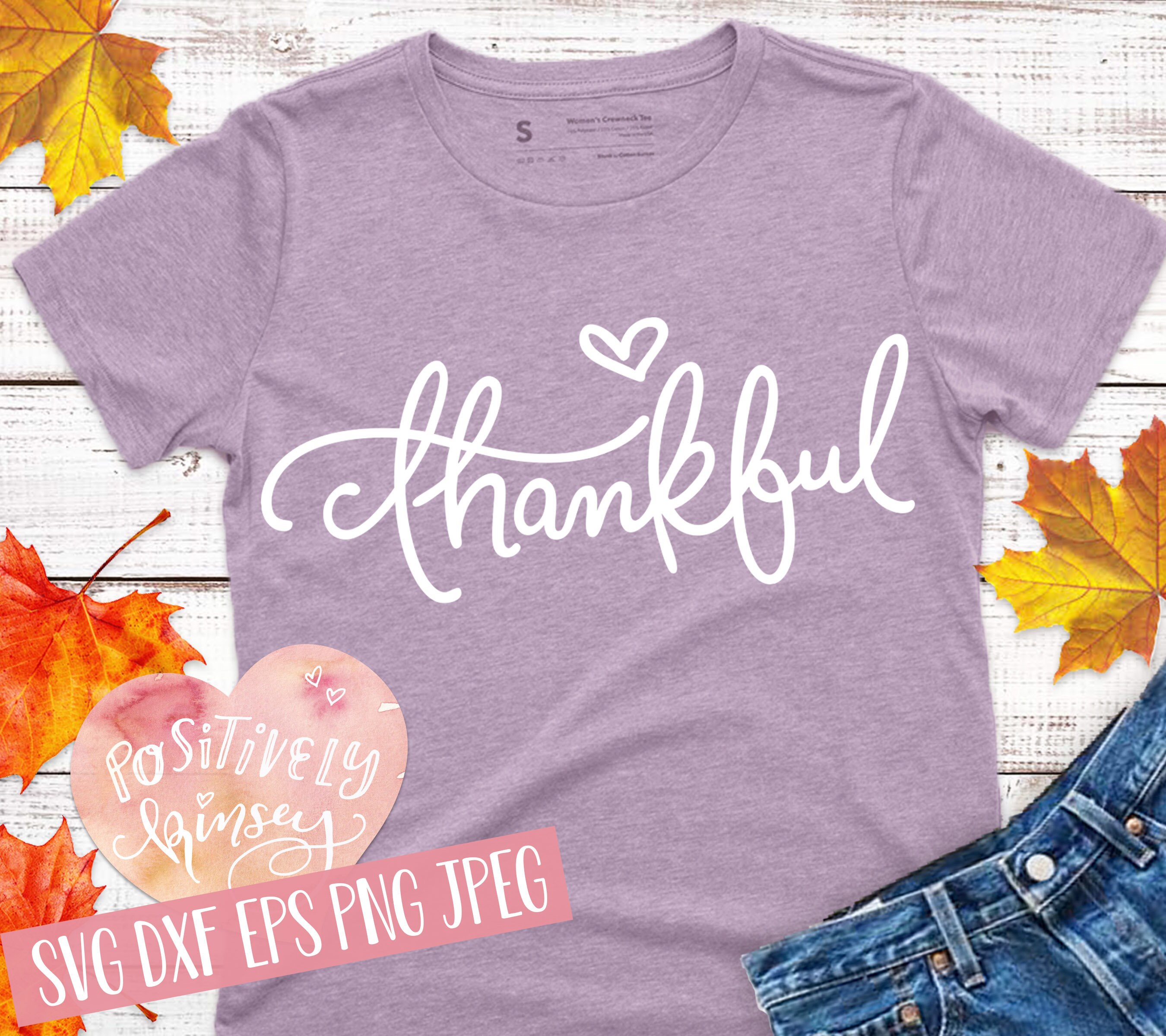 Thankful Svg Cut File Thankful Shirt Design For Women Girls Etsy