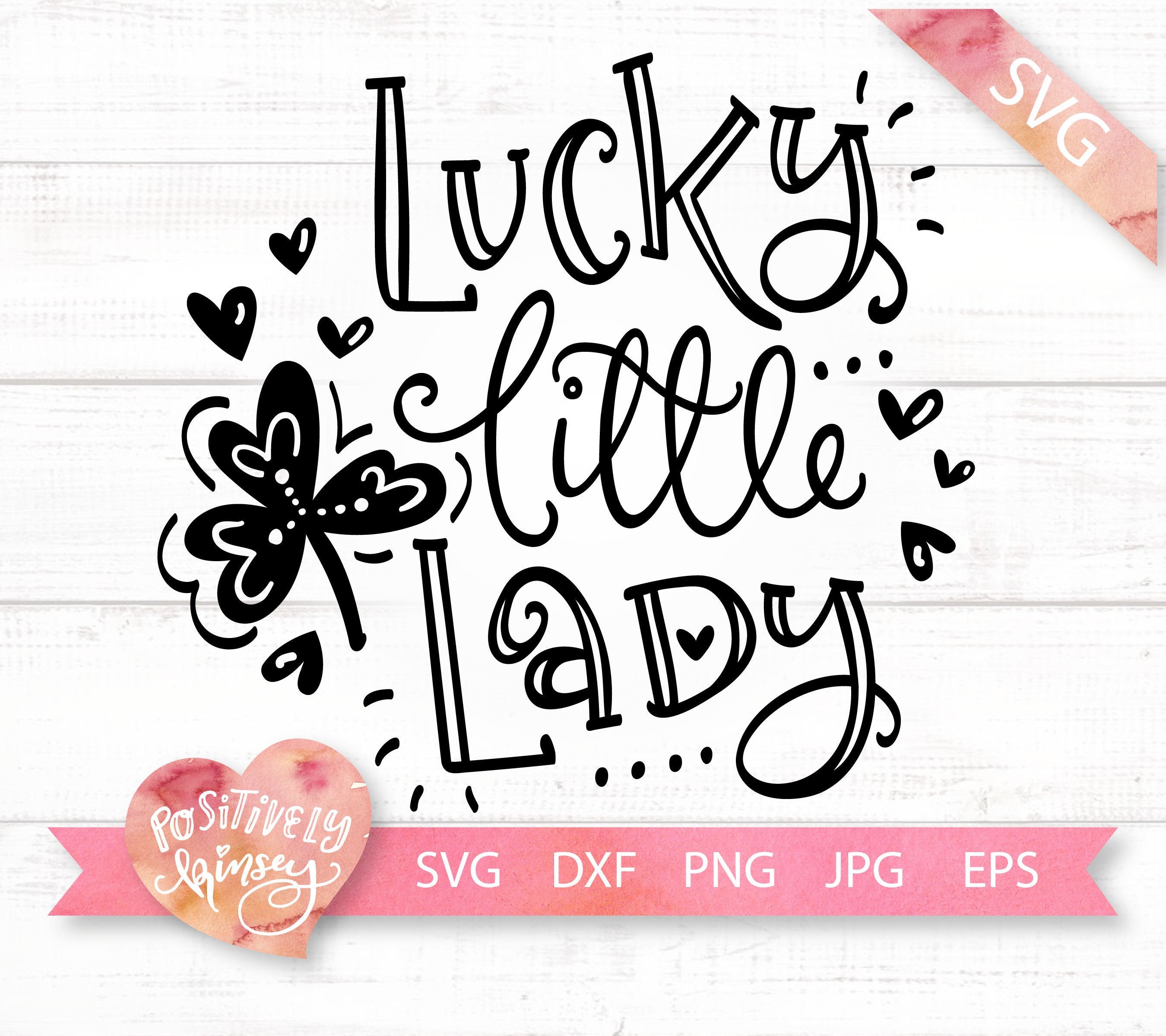 St Patricks Day SVG Lucky Little Lady Svg for Girls St - Etsy
