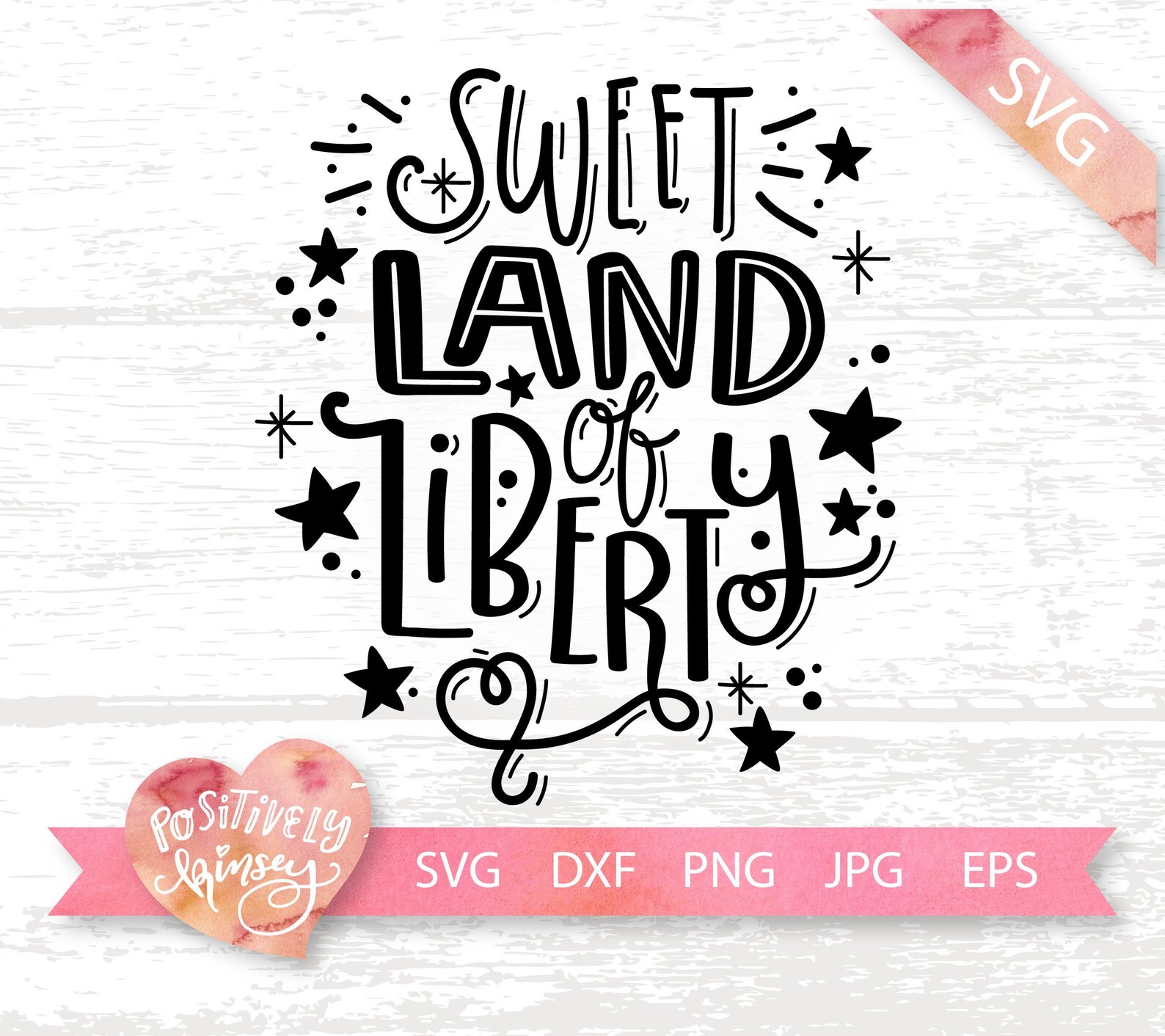 USA SVG Sweet Land of Liberty Svg Patriotic Svg Fourth of | Etsy