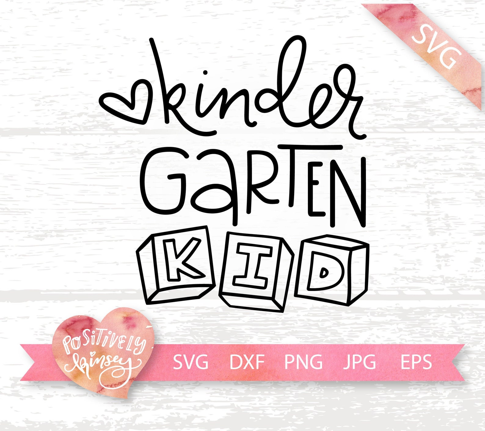 Kindergarten Kid SVG File Back to School Girl Boy Kids Cute | Etsy