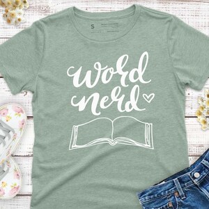 Word Nerd SVG, Cut File, Hand Lettering Quote, Bookish, Books, Reading ...