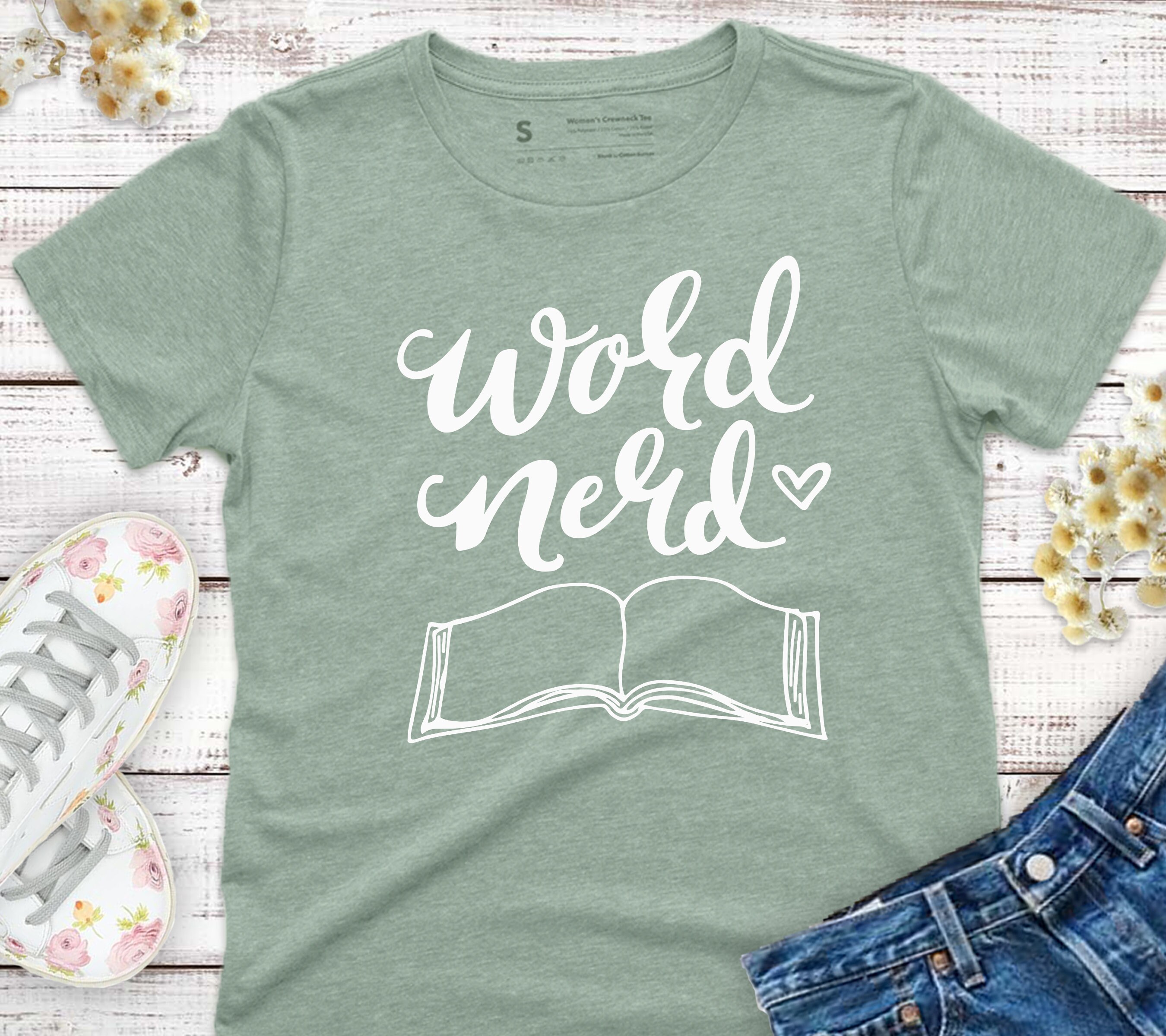 Word Nerd SVG Cut File Hand Lettering Quote Bookish Books | Etsy
