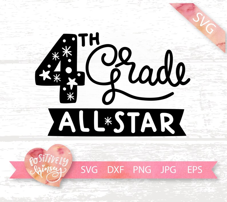 4th Grade Svg Fourth Grade All Star 4th Grade Svg - Etsy