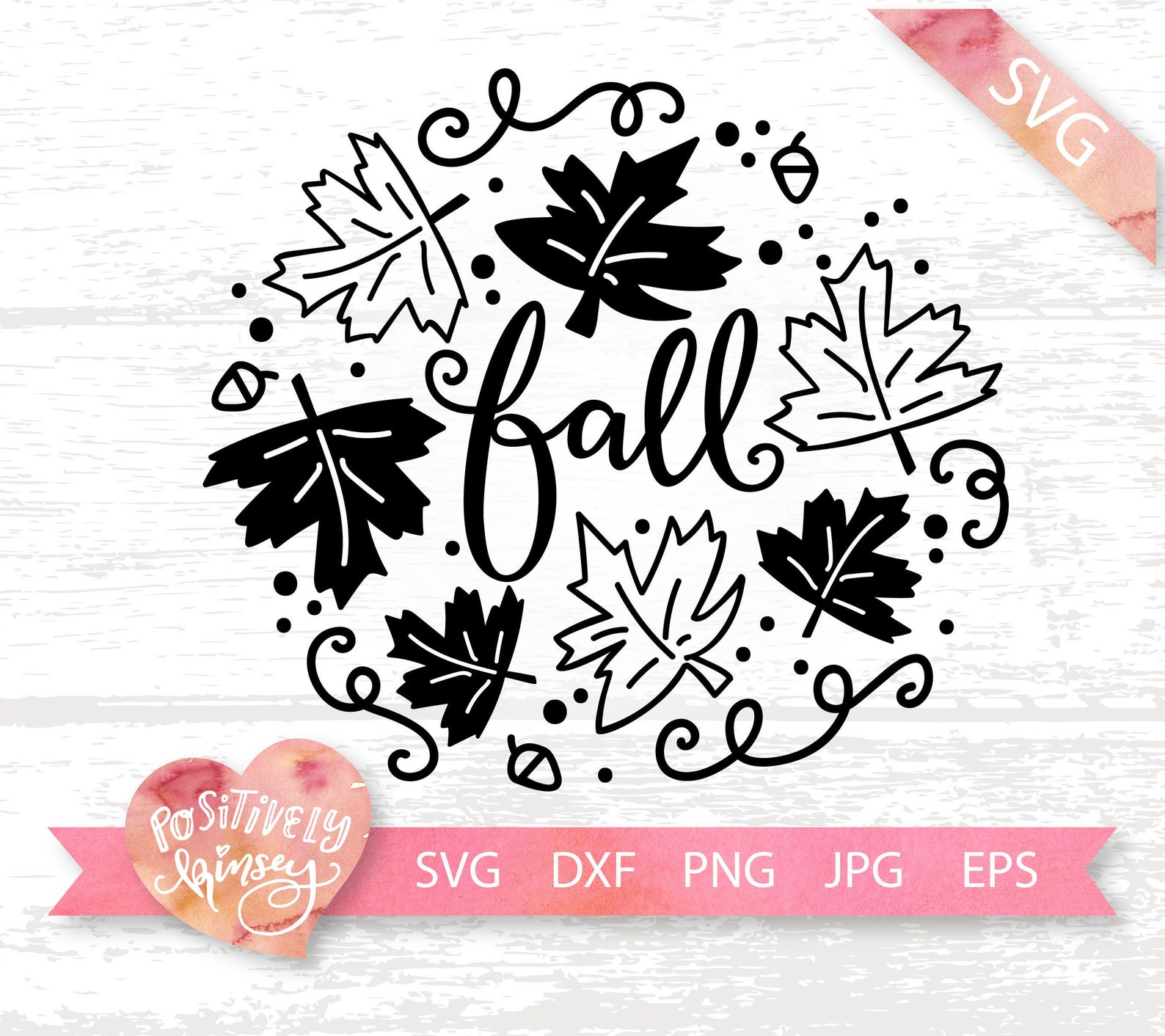 Cute Fall Leaf SVG File Fall Shirt Svg Fall Svg Fall Sign - Etsy
