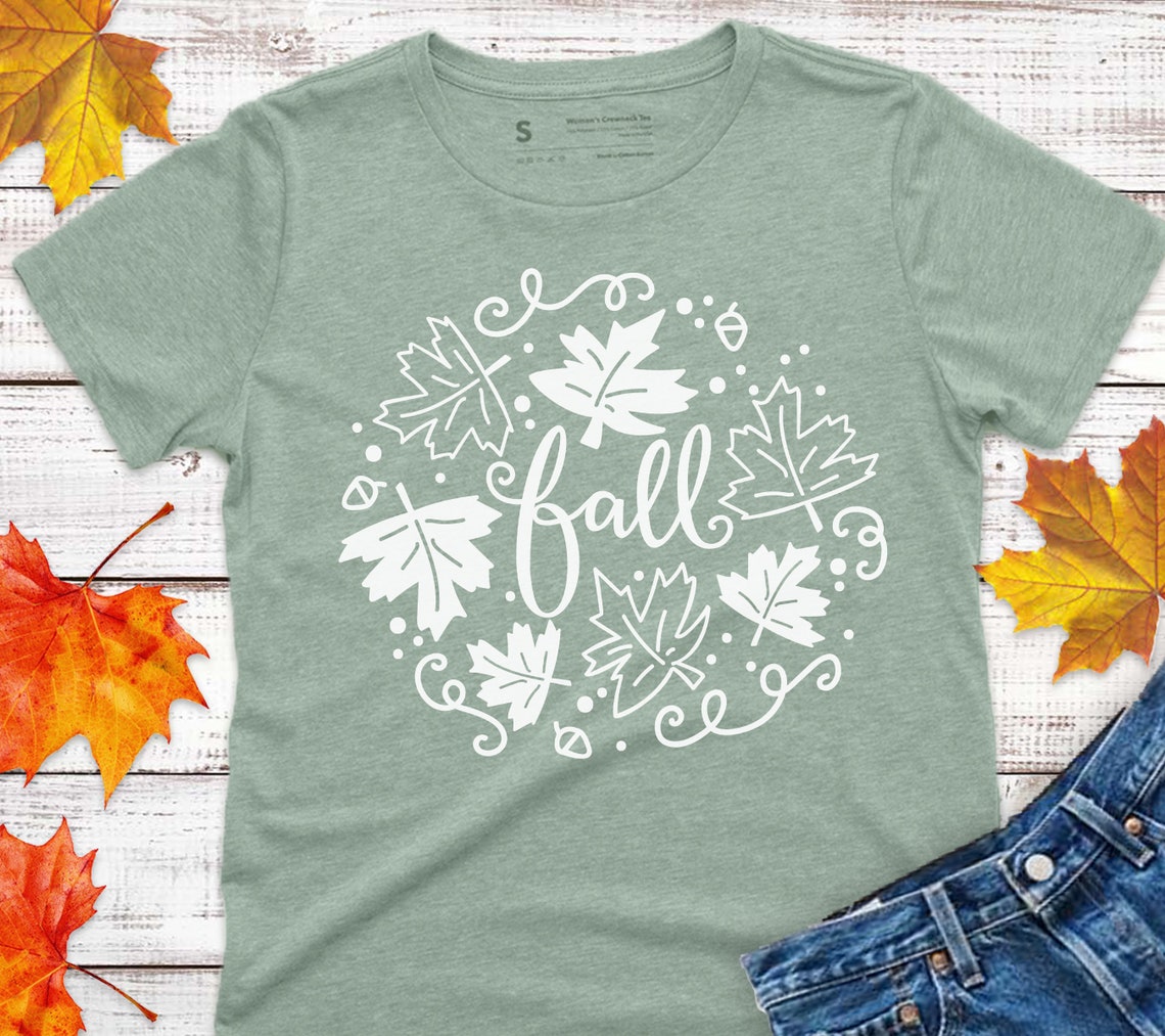 Cute Fall Leaf SVG File Fall Shirt Svg Fall Svg Fall Sign - Etsy