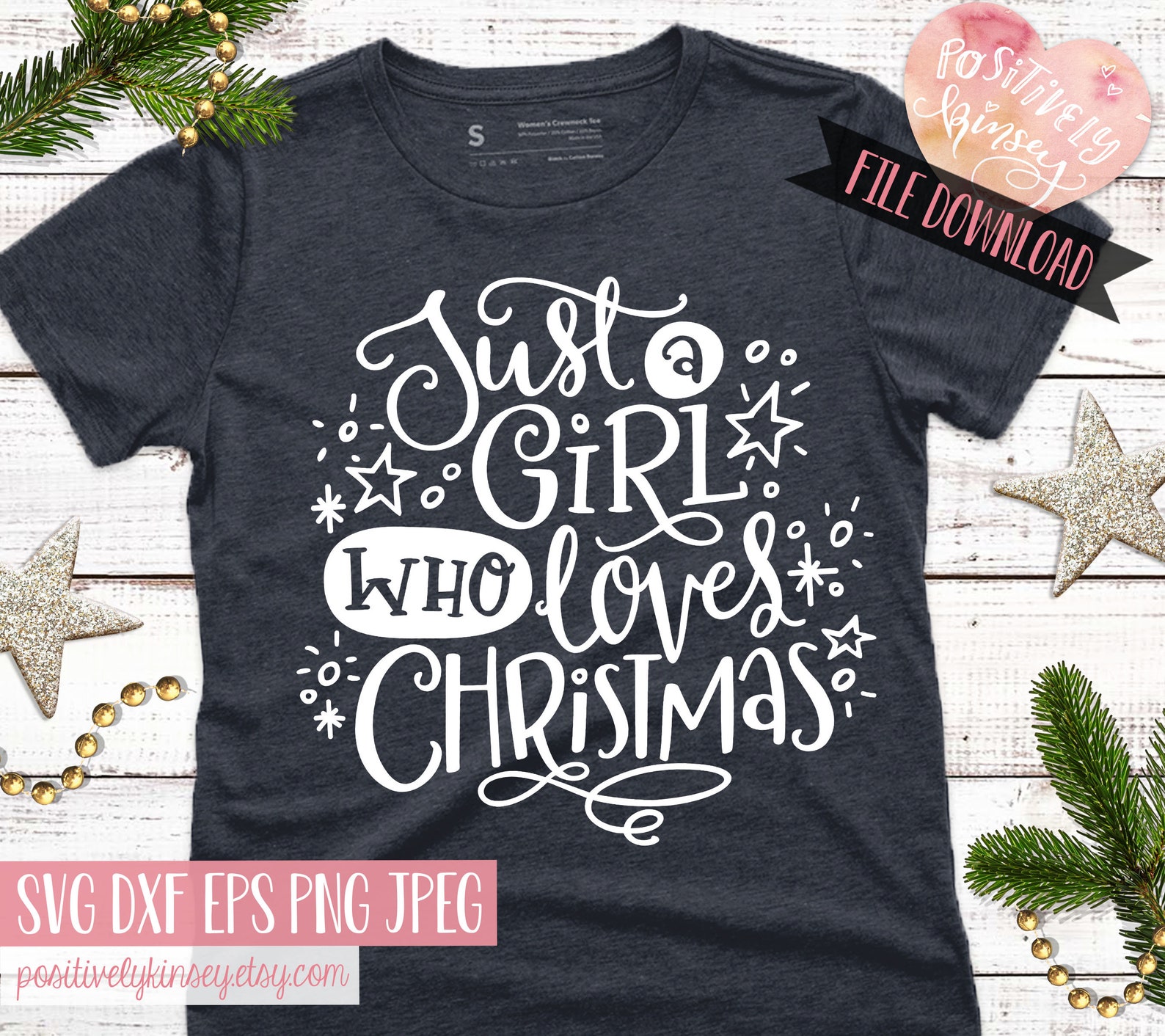 Just a Girl Who Loves Christmas SVG File Girl Christmas Svg - Etsy