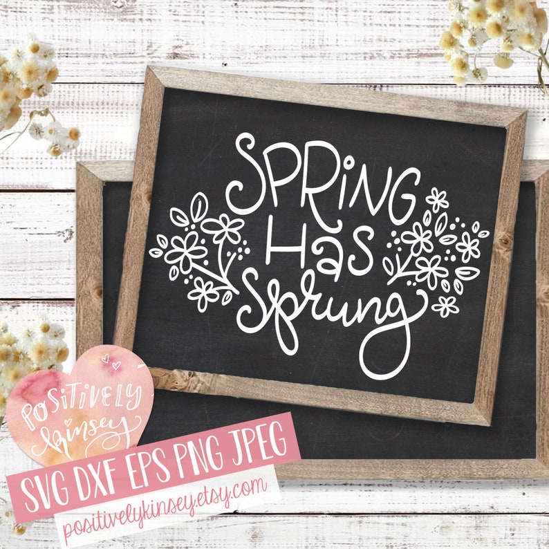 Spring SVG Hand Lettered Svg for Spring Sign Making Spring - Etsy