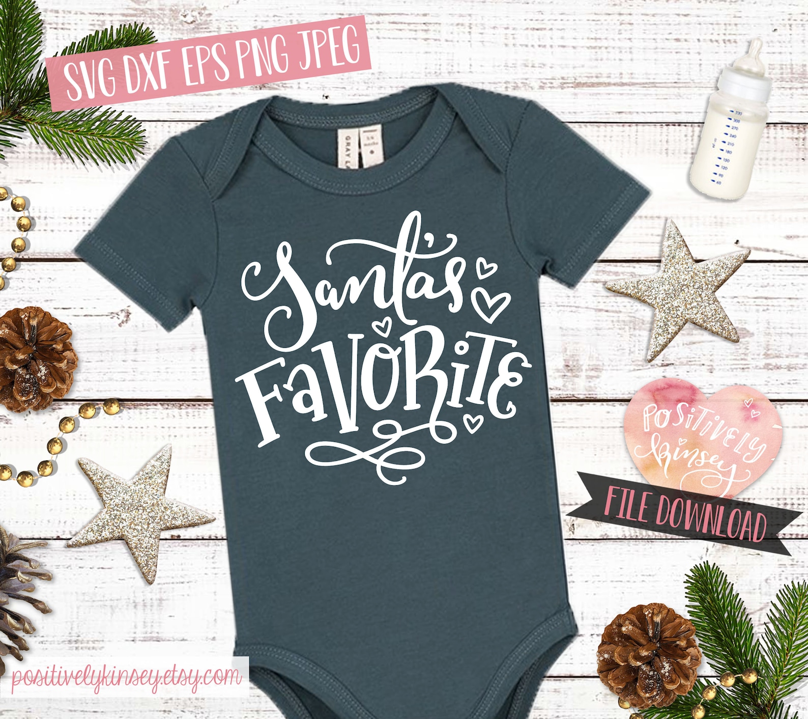 Santa's Favorite SVG File Kids Christmas SVG Baby Boy - Etsy