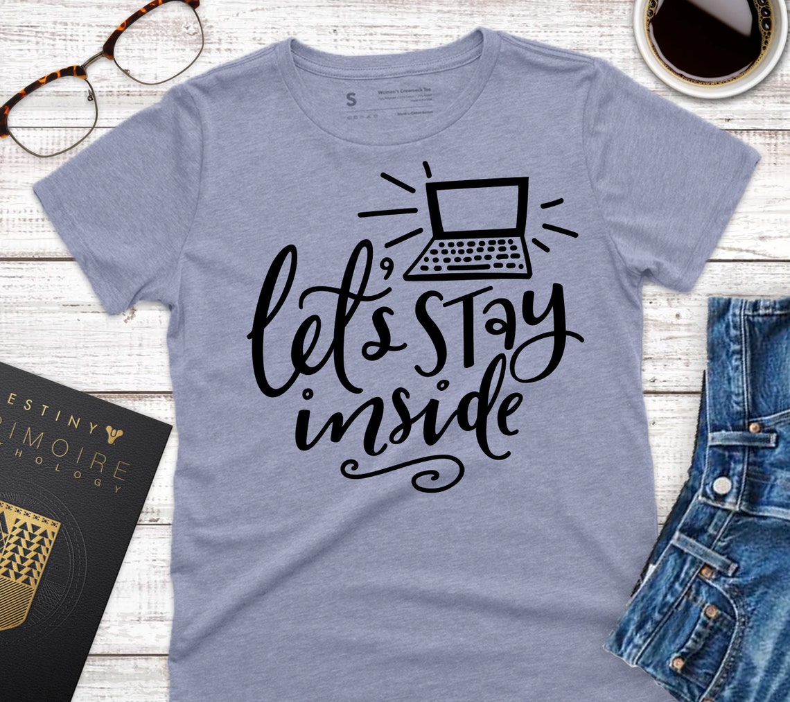 Introvert SVG Let's Stay Inside Social Distancing Binge | Etsy