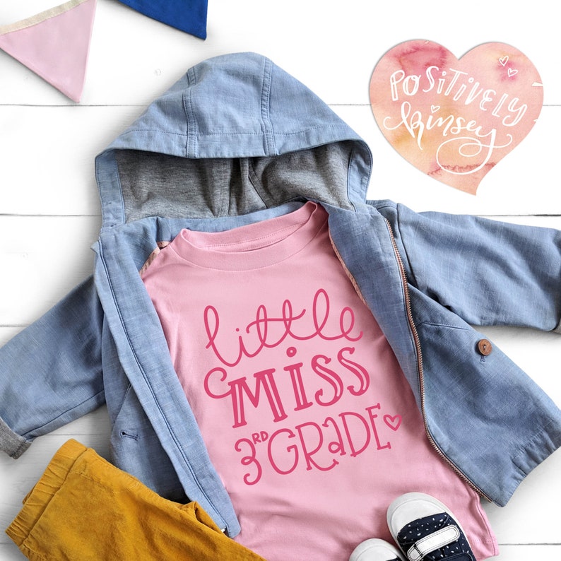 Little Miss Third Grade SVG File Girls Third Grade Svg 3rd | Etsy