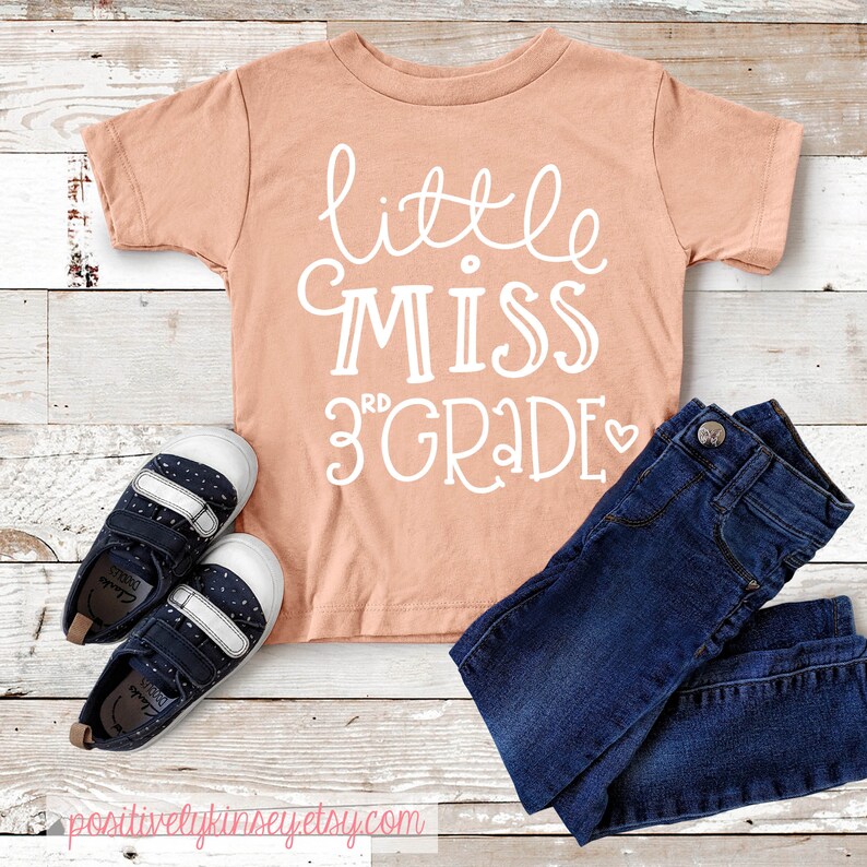 Little Miss Third Grade SVG File Girls Third Grade Svg 3rd | Etsy