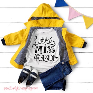 Little Miss 4th Grade SVG, First Day of School Svg, Fourth Grade, Cut ...