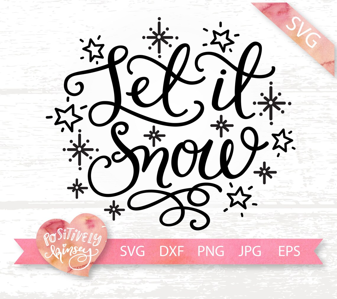Let it Snow SVG File Let it Snow Svg Christmas Svg Winter | Etsy