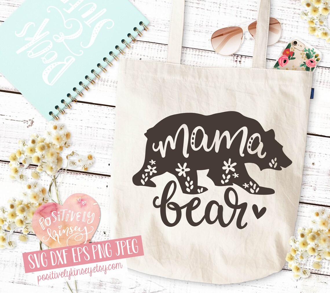 Mama Bear SVG Cute Mom Svg File Mothers Day Svg Mom Shirt | Etsy