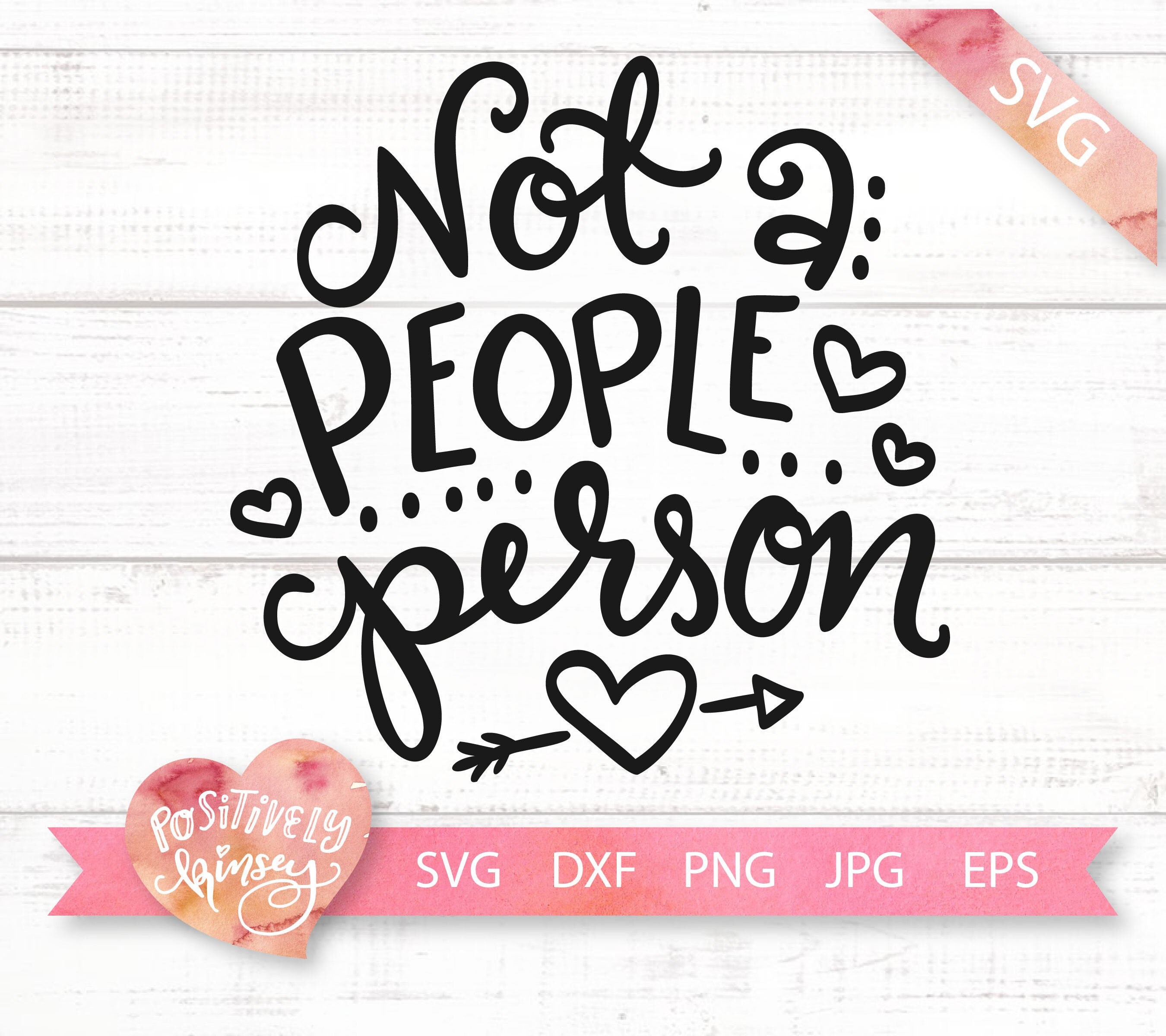Anti Social SVG Not a People Person Hate People Svg Cute | Etsy