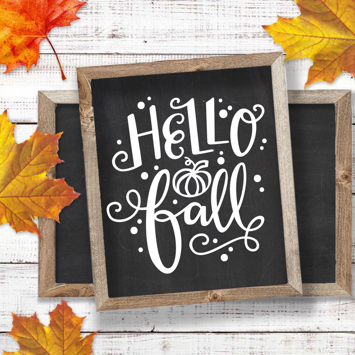 Hello Fall SVG File Cute Fall Svg Farmhouse Svg Sign Svg | Etsy