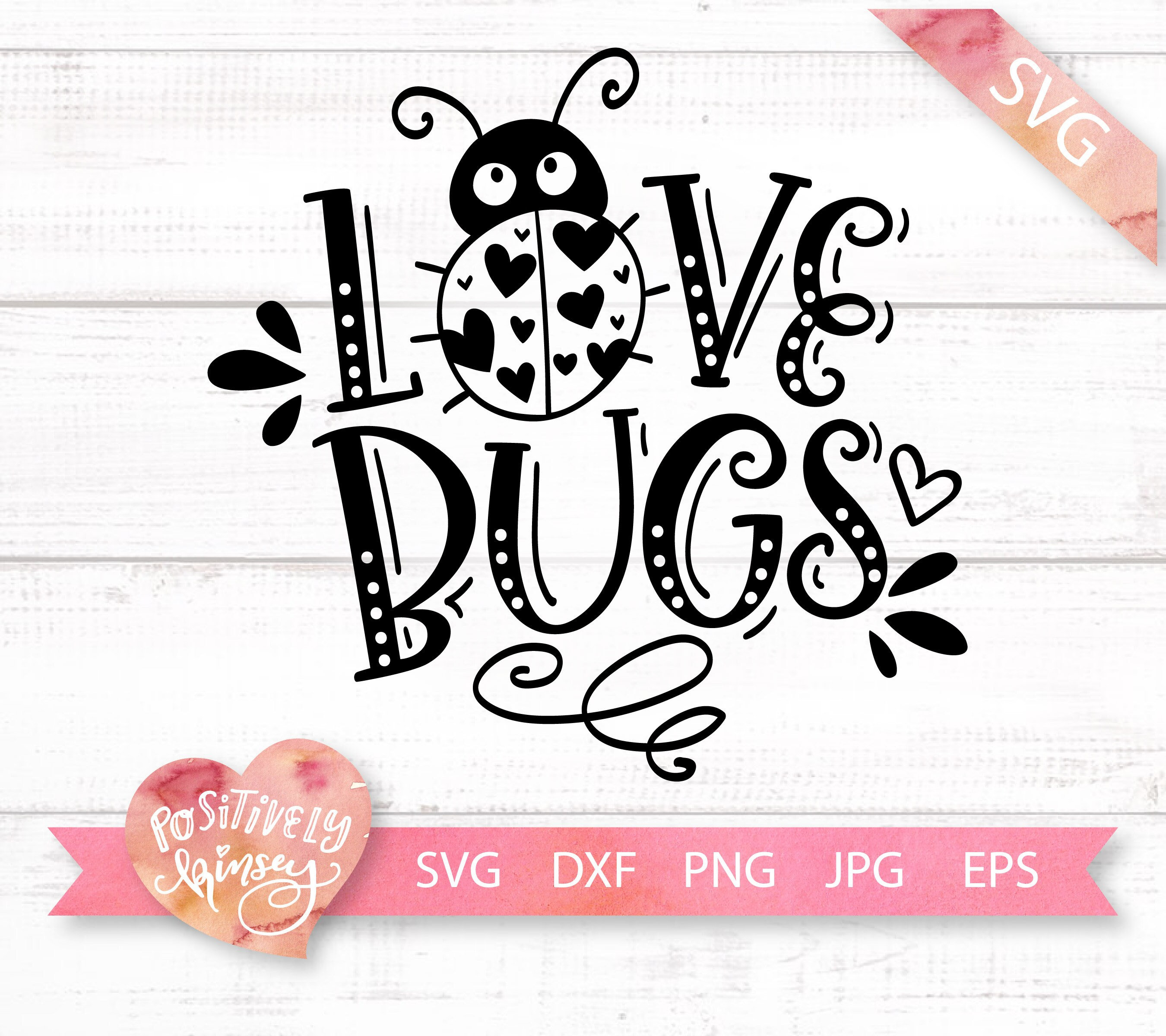 Love Bugs SVG Cute Valentine Svg for Kids Shirts Twin - Etsy