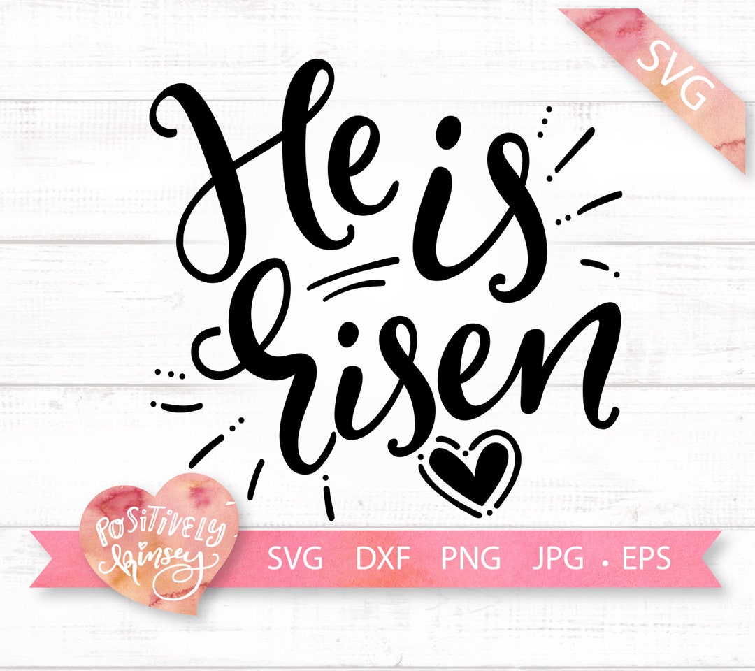He is Risen SVG File, Easter Svg Religious, Jesus Svg, Christian Svg ...