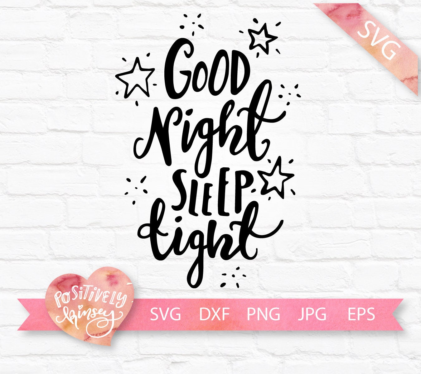 Nursery Rhyme Svg for Baby Toddler Good Night Sleep Tight - Etsy