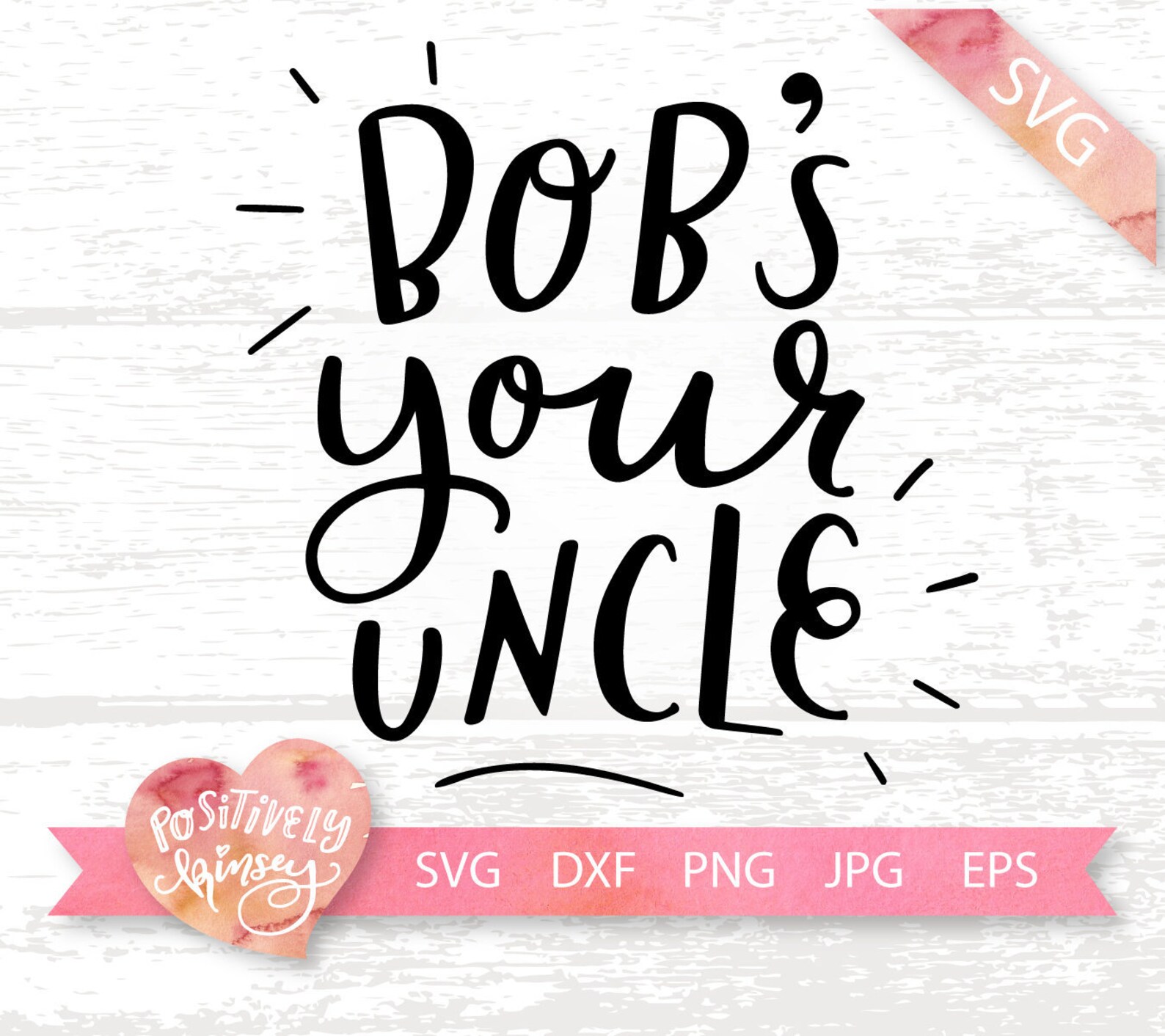 Bob's Your Uncle SVG Funny Svg File British Svg Quote - Etsy