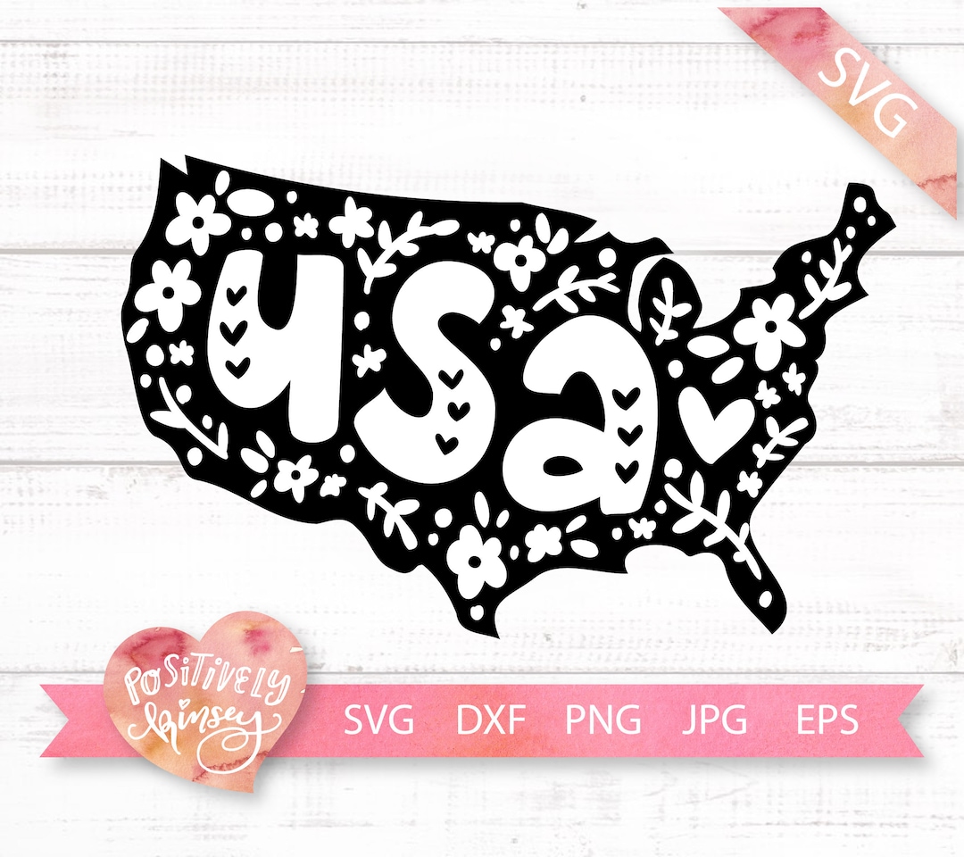 USA SVG, America Svg, USA Map Svg File, Patriotic Svg, Fourth of July ...