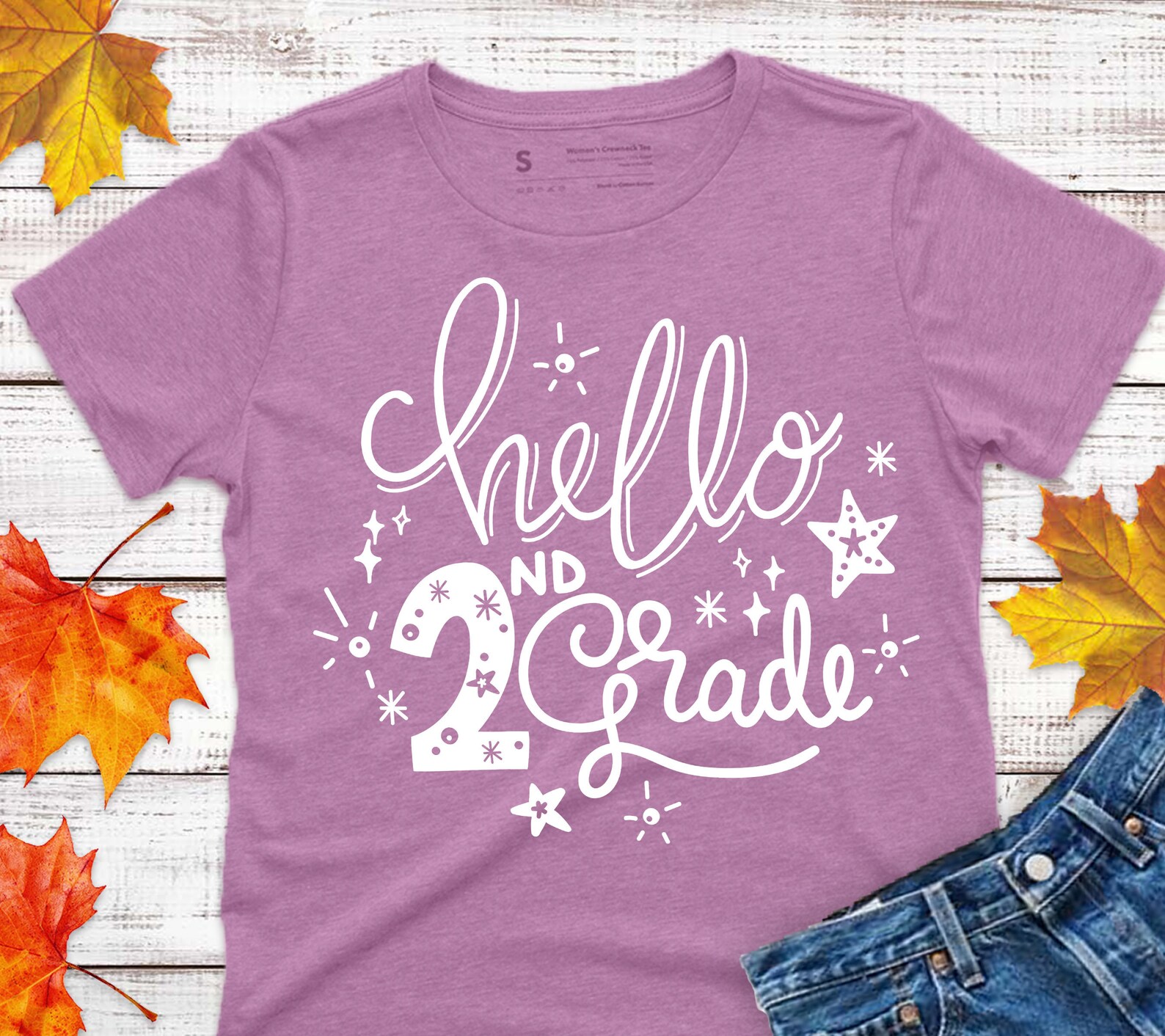 Hello 2nd Grade Svg Hello Second Grade 2nd Grade Shirt Svg | Etsy