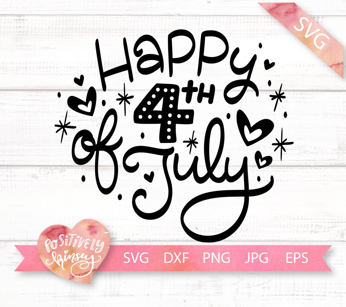 Happy 4th of July SVG Fourth of July Svg USA Svg America - Etsy