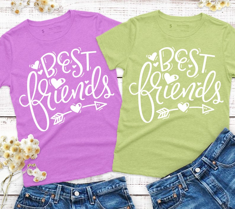 Best Friends SVG Cute Friend SVG Cut File for Matching | Etsy