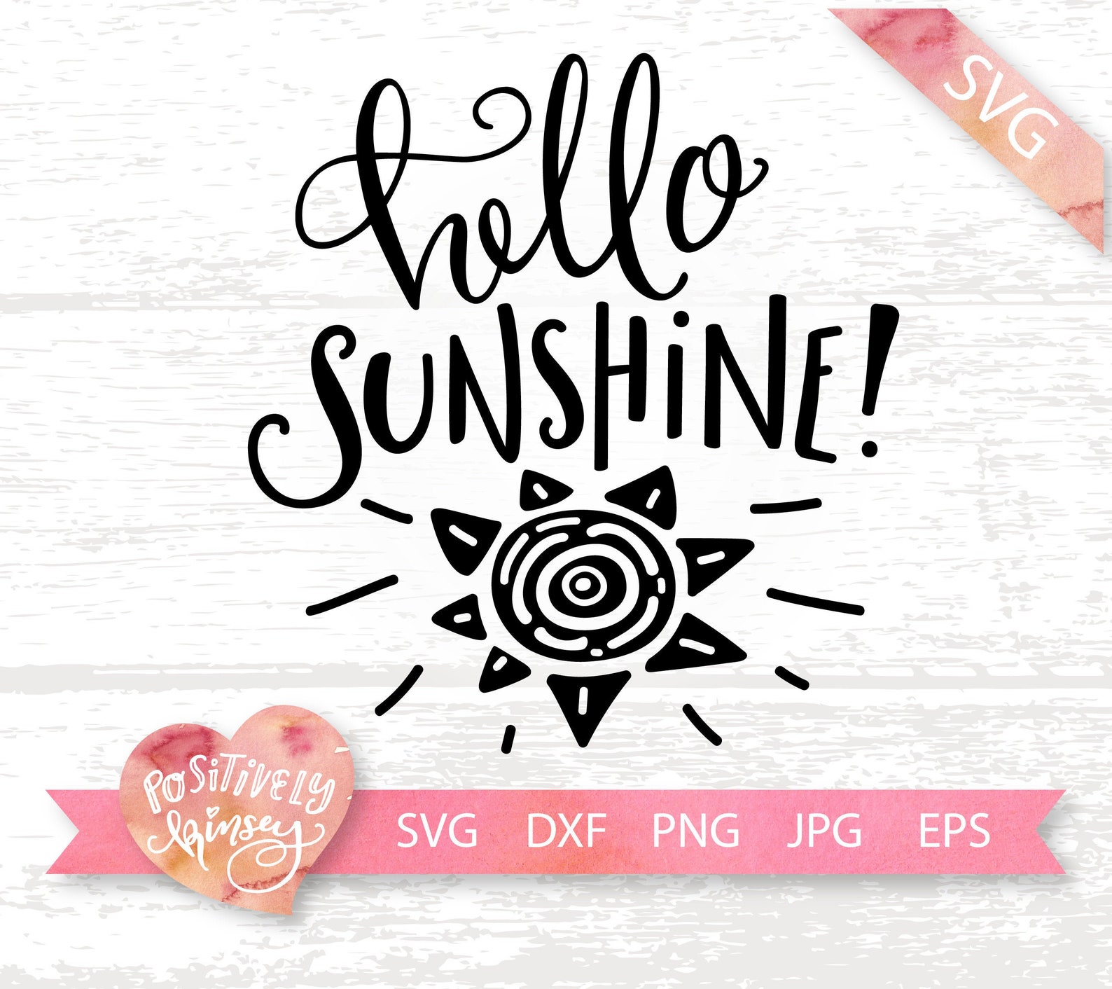 Summer SVG File Hello Sunshine Svg Kids Summer Shirt Svg - Etsy