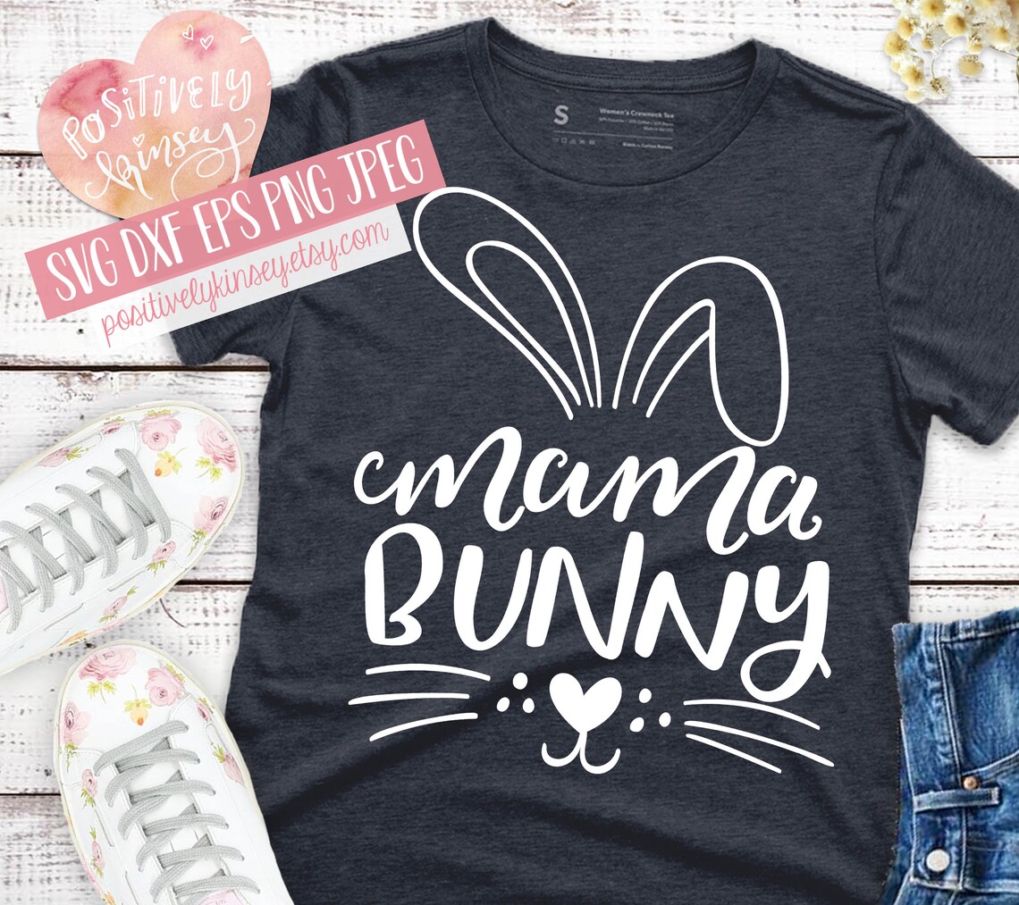 Mama Bunny SVG File Mom Easter Svg Cute Easter Svg for Mom - Etsy