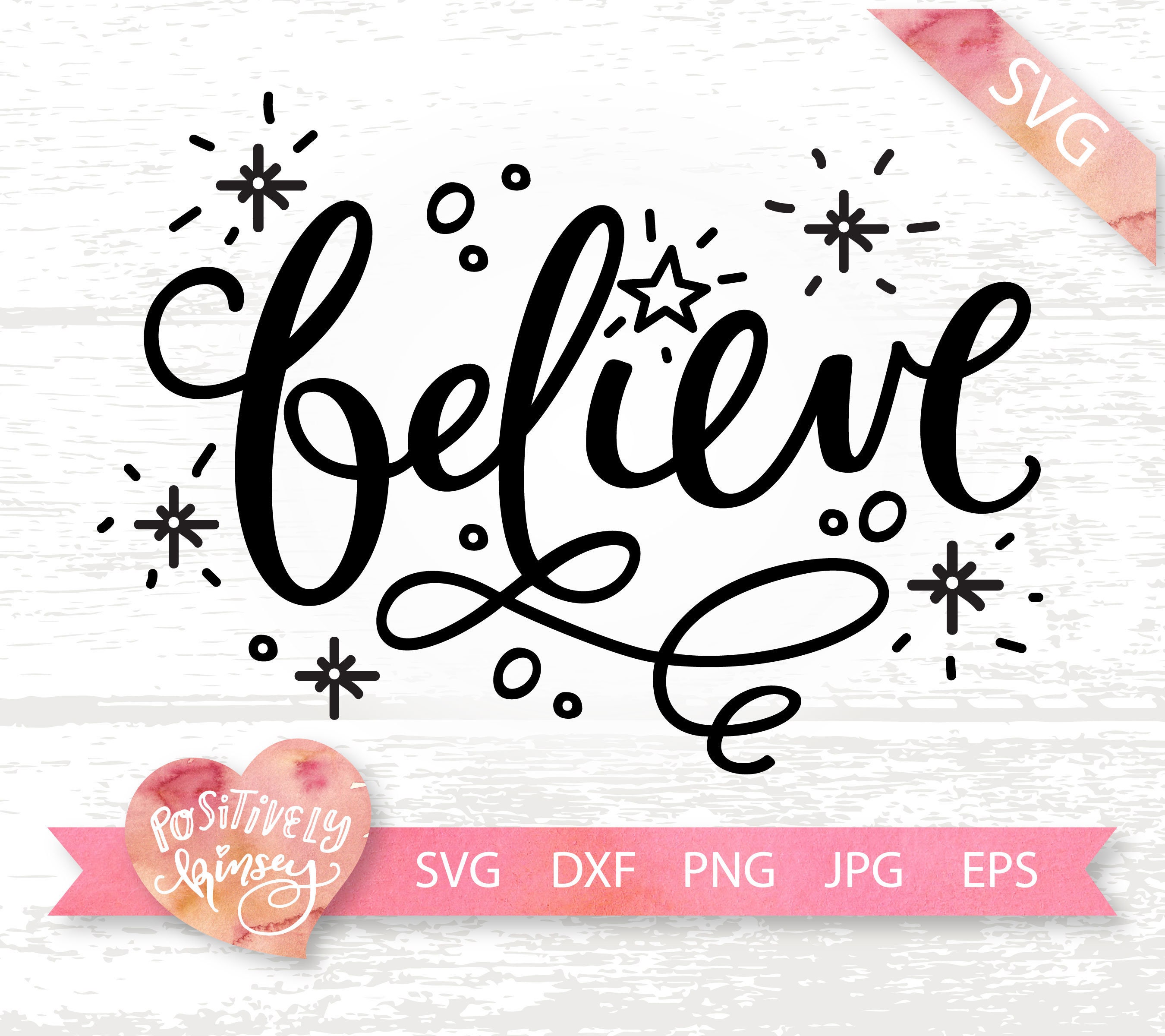 Believe SVG Faith Svg Holiday Svg Christmas Svg File - Etsy