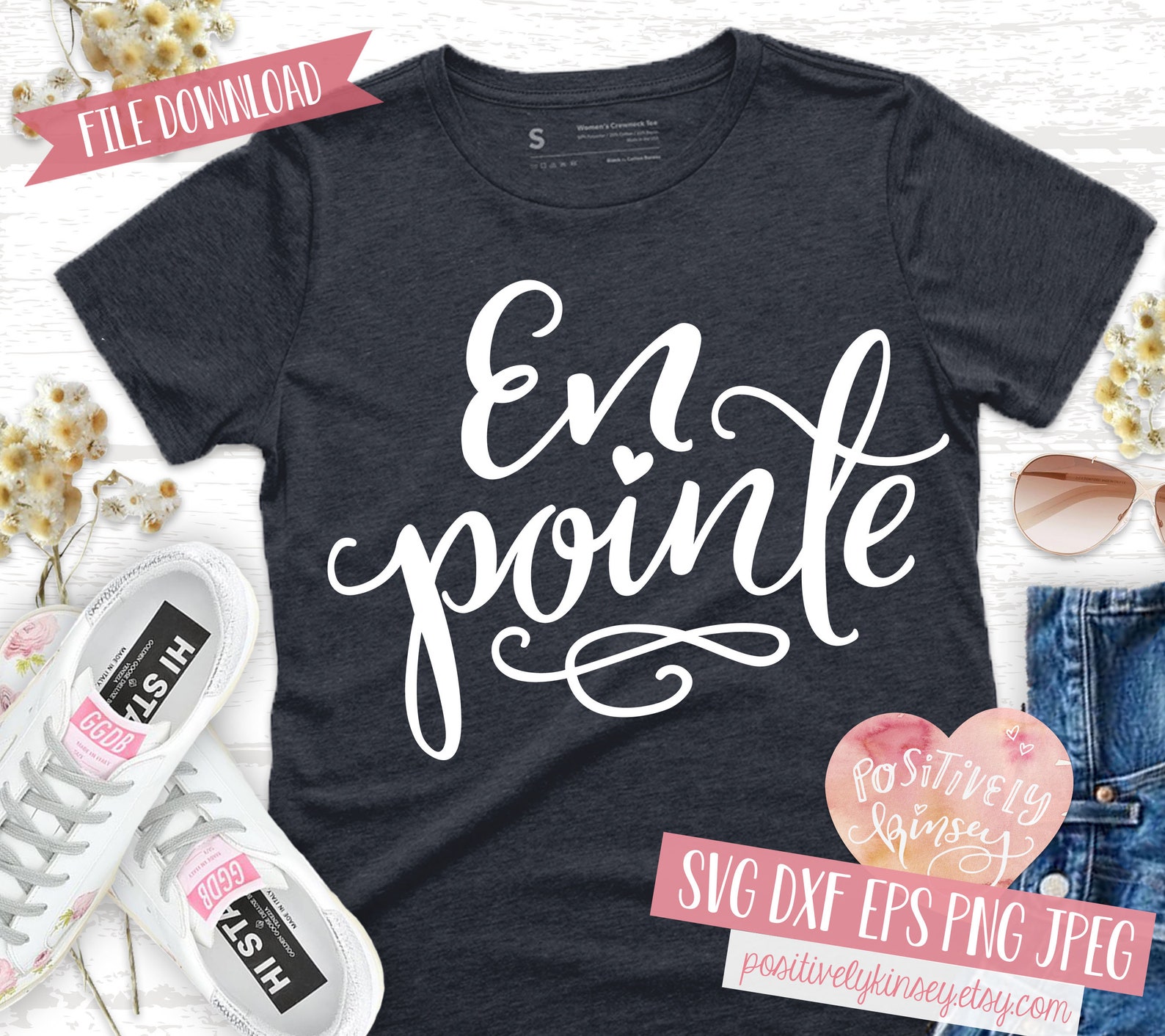 En Pointe SVG Ballet SVG File Pointe Svg Ballerina Svg | Etsy