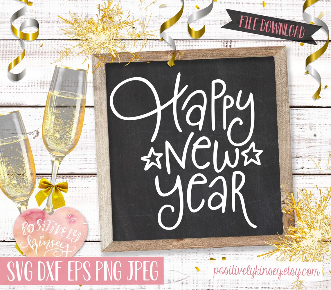 Happy New Year SVG New Years Svg New Years Shirt Svg New | Etsy