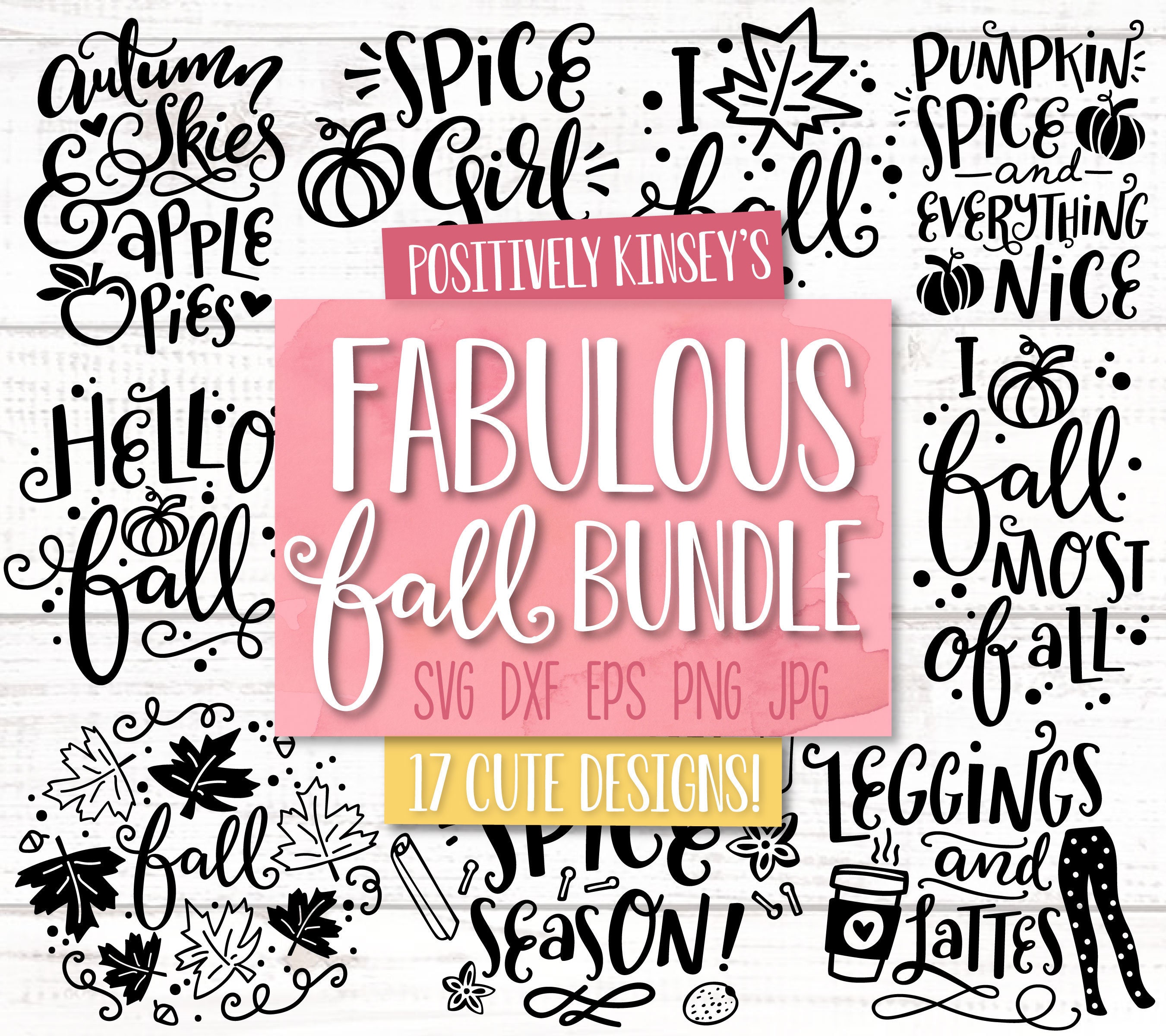 Fall Svg Files Fabulous Fall SVG Bundle Pumpkin Svgs Hello | Etsy