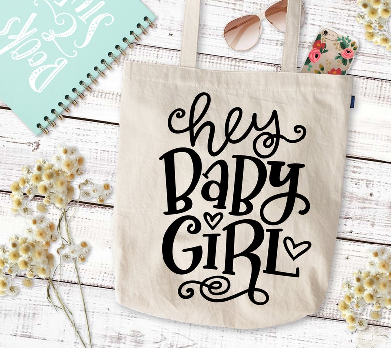 Hey Baby Girl SVG Cute Svg Design for Little Girls Baby | Etsy