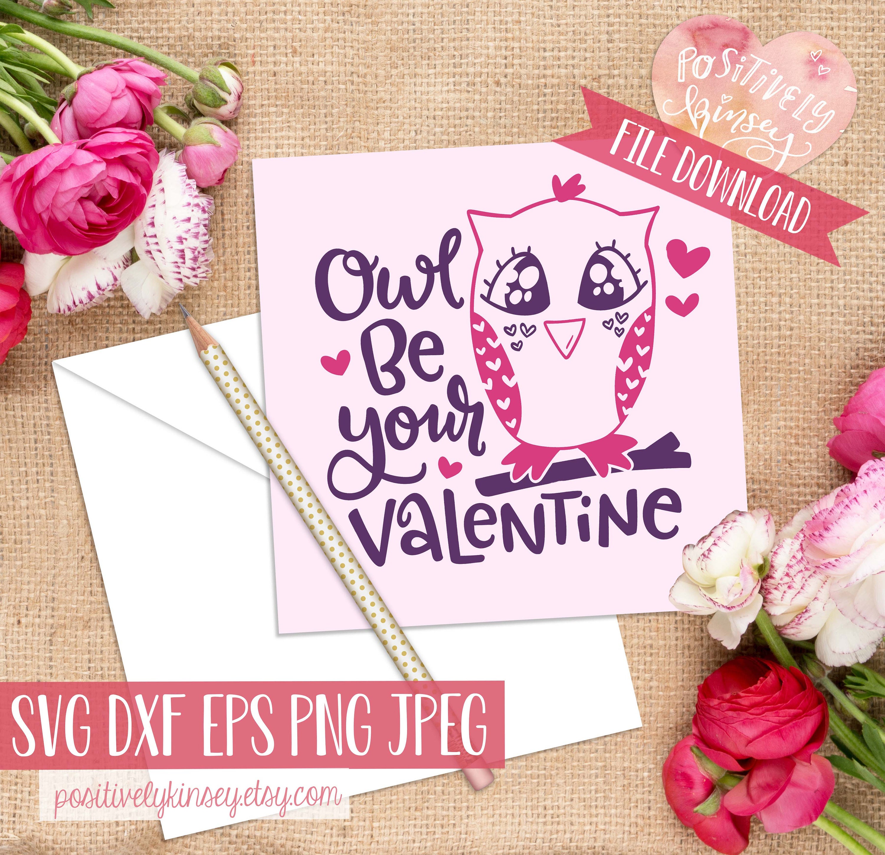 Kids Valentine SVG Owl Be Your Valentine Cute Owl Svg Funny | Etsy