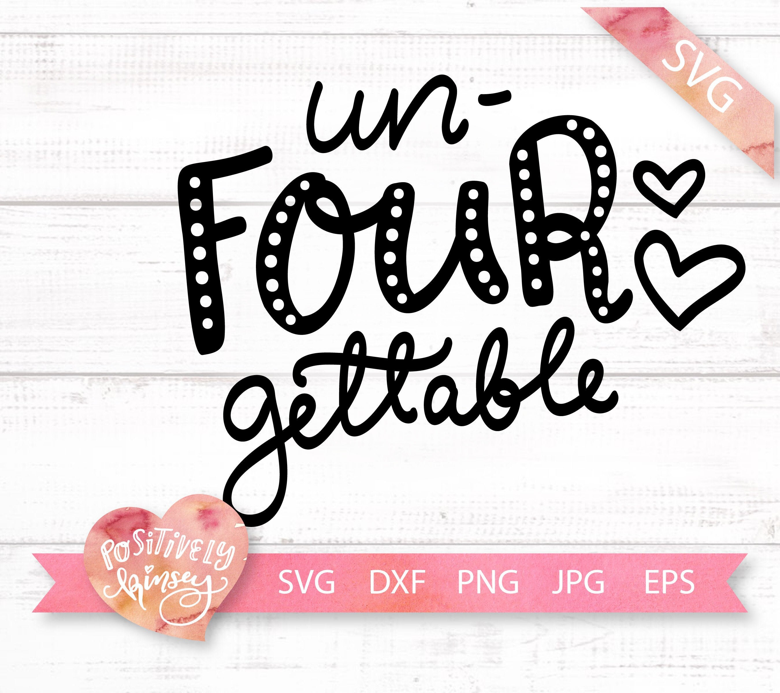 Embellishments Four Svg Four Birthday Svg Cricut Files, Kids Svg ...