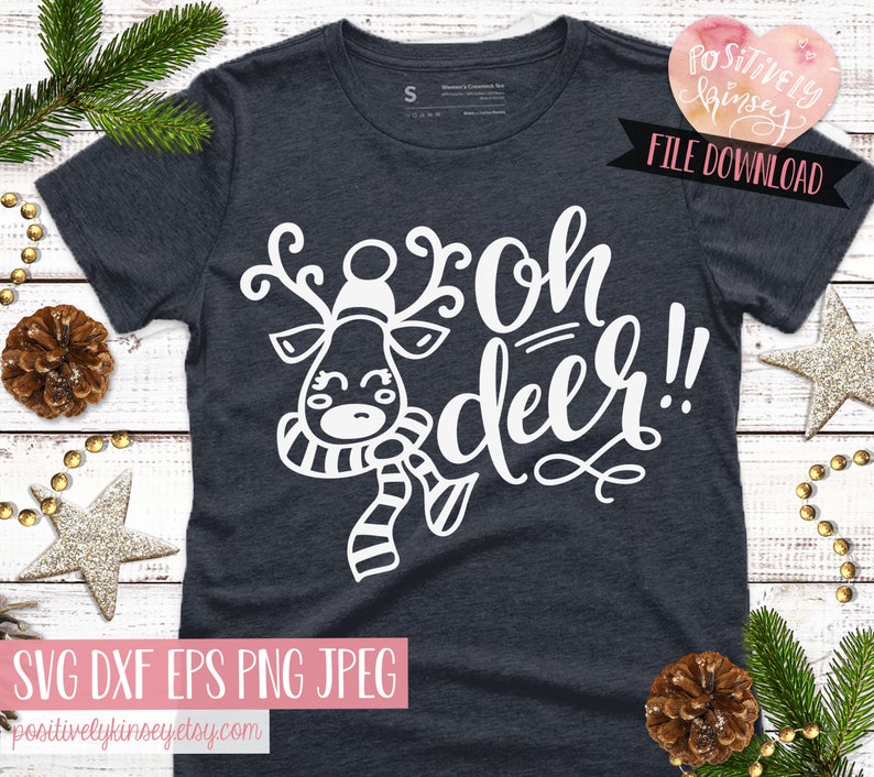 Reindeer SVG Oh Deer Svg Kids Christmas Svg Svg Deer | Etsy