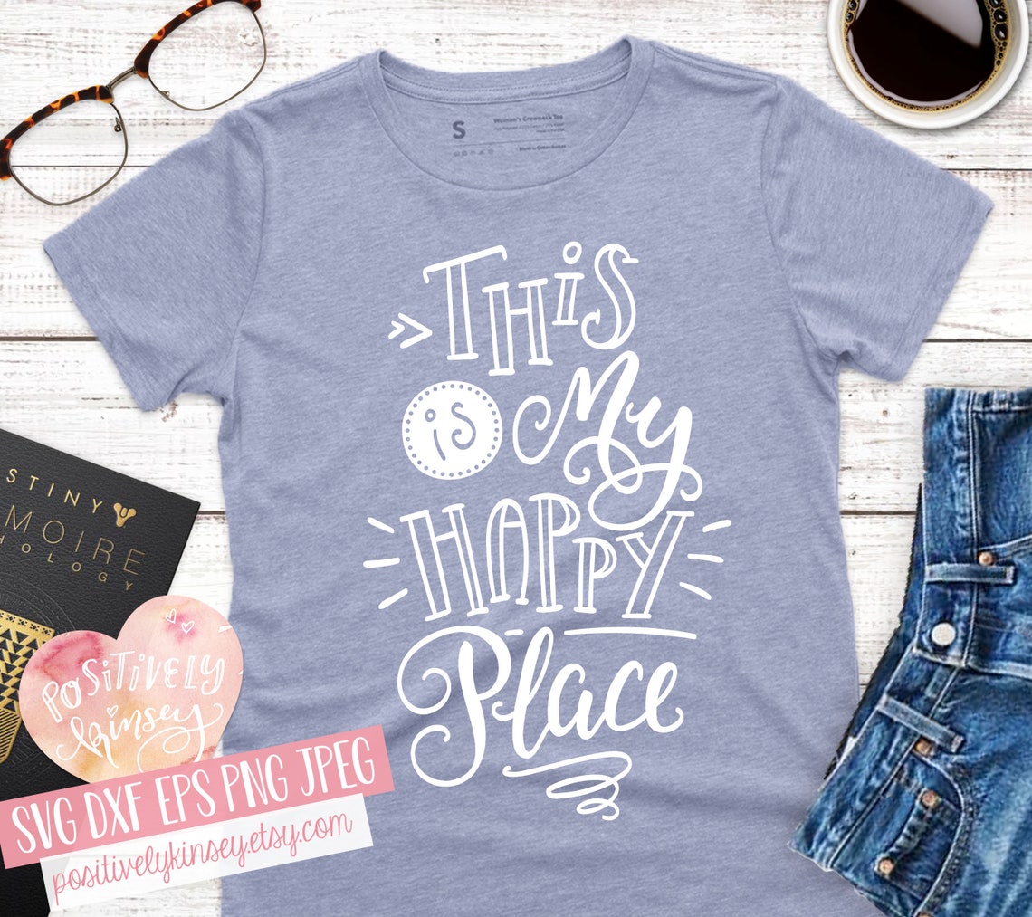 This is My Happy Place SVG Craft Room Svg Crafter Svg Wood - Etsy