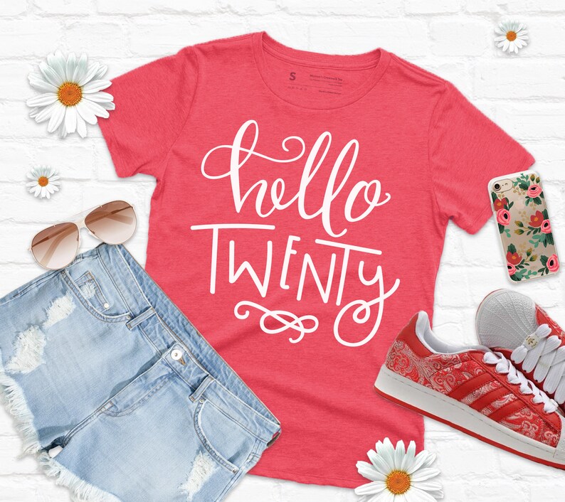 20th Birthday SVG Hello Twenty Svg Hello 20 Svg Birthday | Etsy