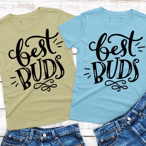 Best Buds SVG File, Cute Matching Shirt SVG Design for Kids, Boys ...