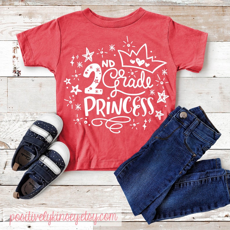 2nd Grade Princess Svg 2nd Grade Svg File Second Grade 2nd - Etsy