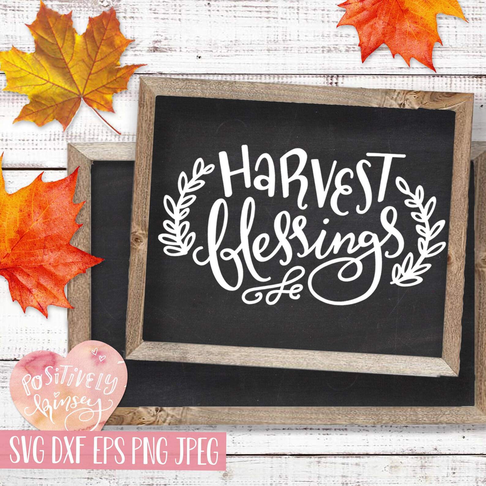 Autumn SVG File Harvest Blessings SVG Thanksgiving Svg Fall | Etsy