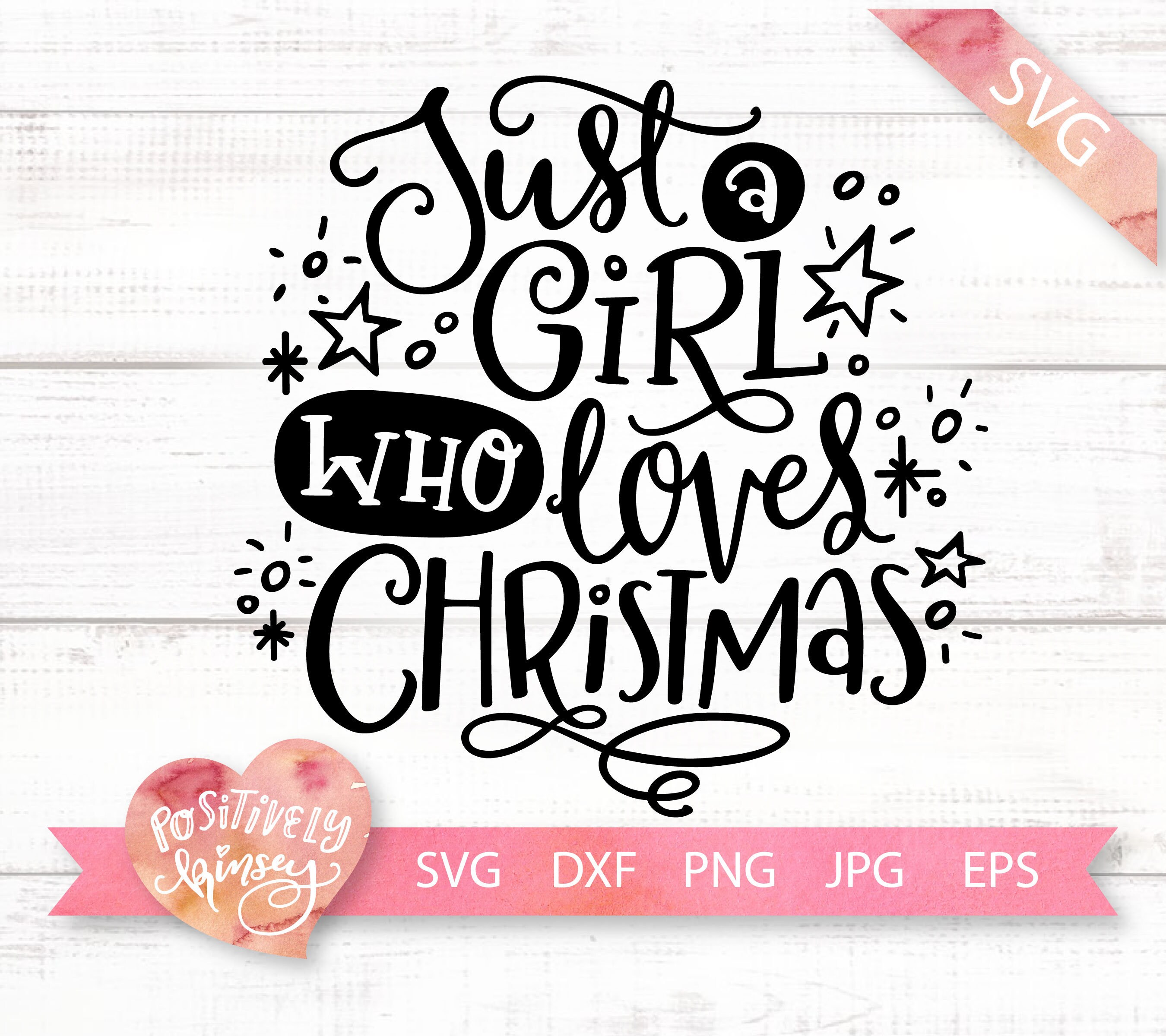 Just a Girl Who Loves Christmas SVG File Girl Christmas Svg | Etsy