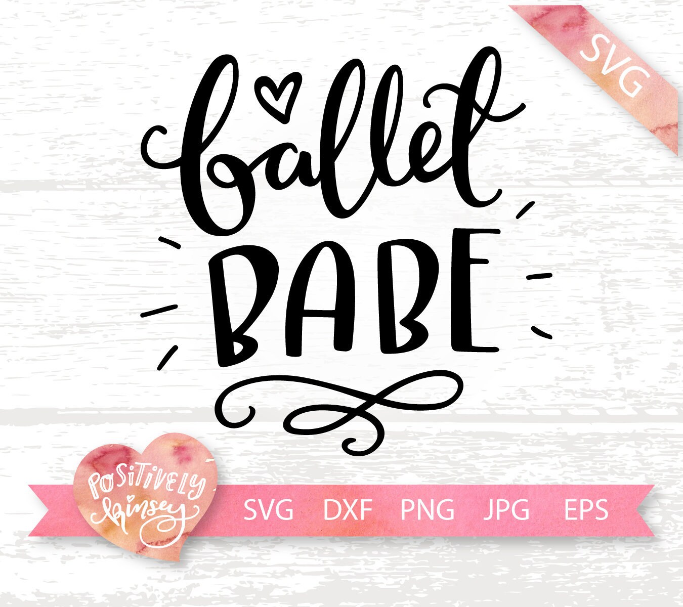 Ballet Babe SVG Cute Ballet Svg File for Girls Ballet Shirts - Etsy