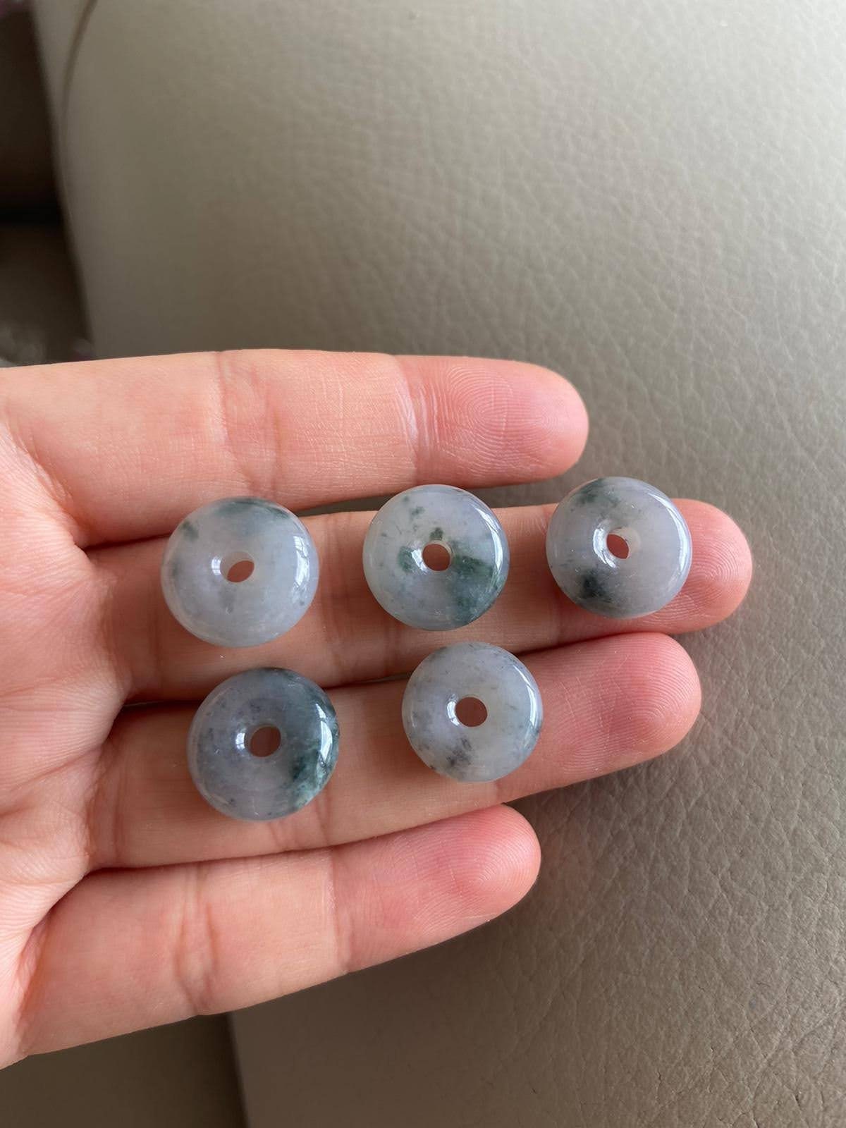 Jadeite Jade Donut Pendant Smoky Gray USD40 Each per Bead - Etsy UK