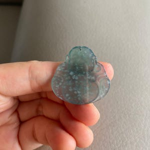 Buddha Jadeite Jade Pendant, Light Green, Natural Grade A Jade, Happy ...