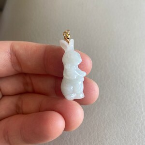 Rabbit Jadeite Jade Pendant, Light Green, Natural Grade A Jade, Burmese ...