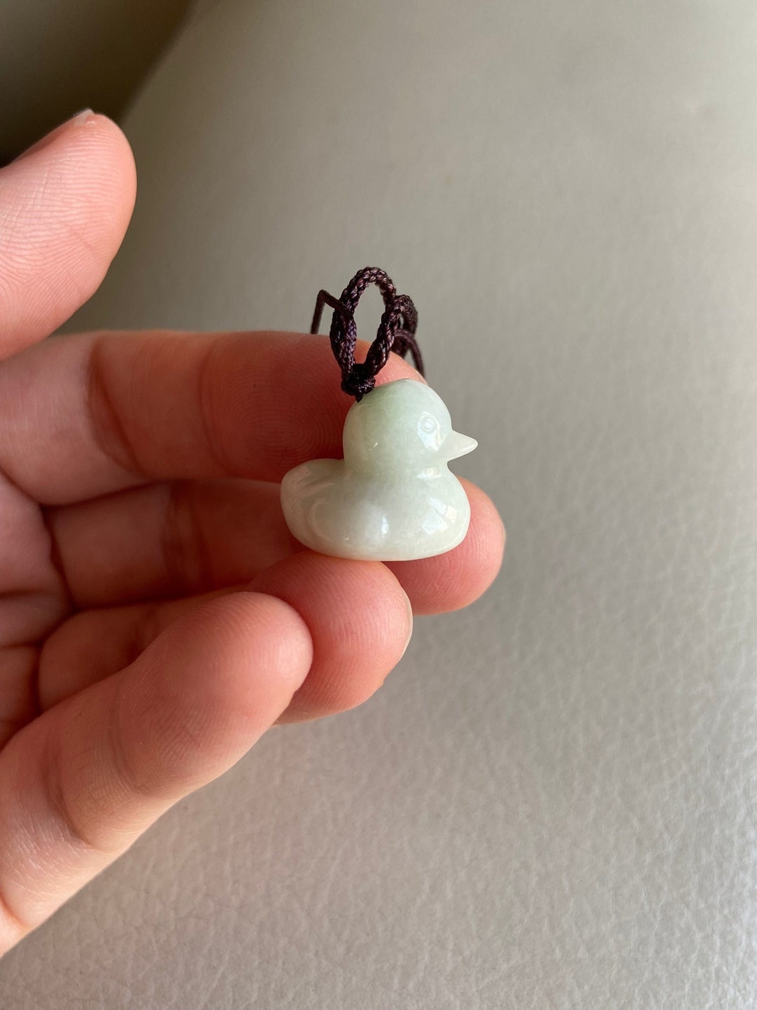 Duck Jadeite Jade Pendant, Light Green, Natural Grade A Jade, Burmese ...