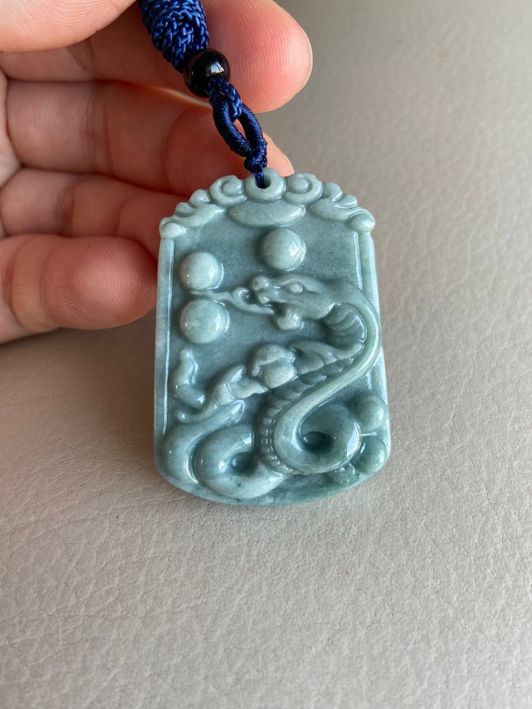 Snake Jadeite Jade Pendant, Light Green, Natural Grade A Jade, Burmese ...